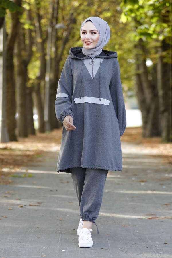 Buy Flat Tracksuit Gray - Zülays