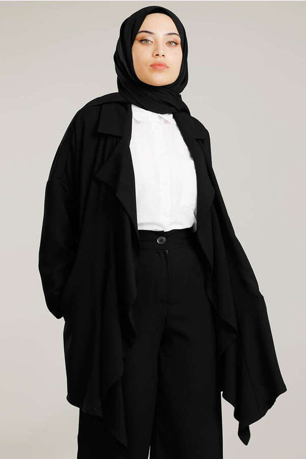 Buy Flowy Jacket Suit Black - Zülays