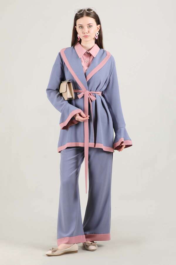 Buy Garnish Tunic Suit Lilac - Zülays