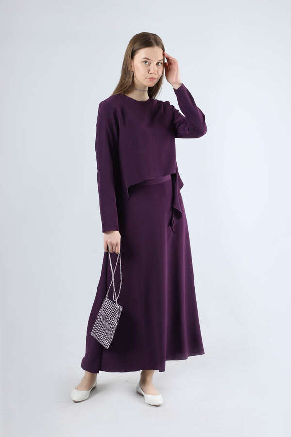 Buy Lavin Skirt Suit Plum - Zülays