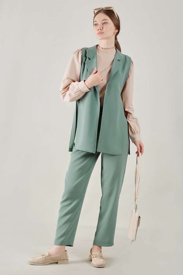 Buy Vest Tunic Suit Mint - Zülays
